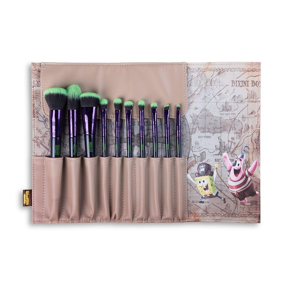 Lethal Cosmetics The SpongeBob Movie Treasure Map Makeup Brush Set ...