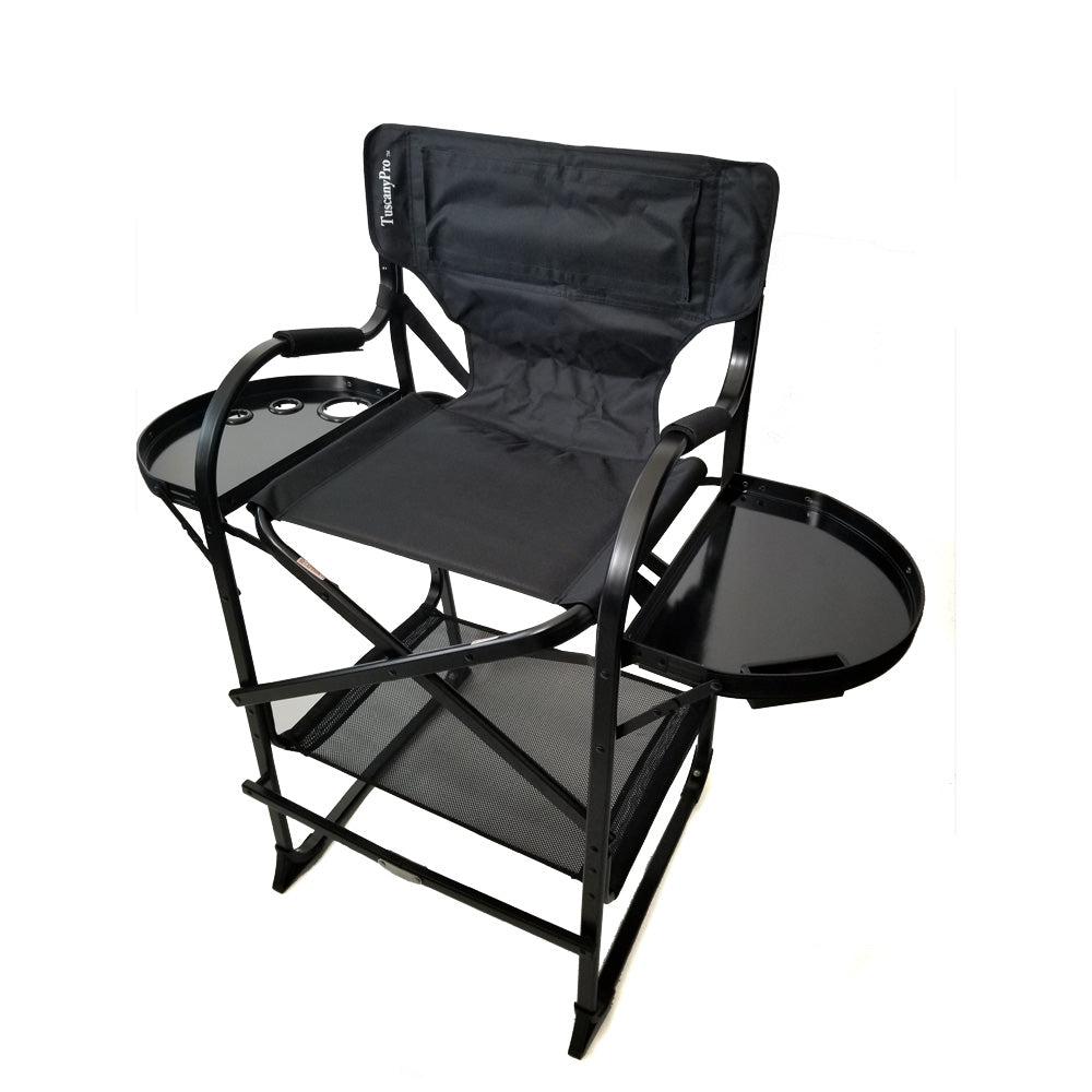 Tuscany Pro Makeup Chair with Side Trays | Camera Ready Cosmetics