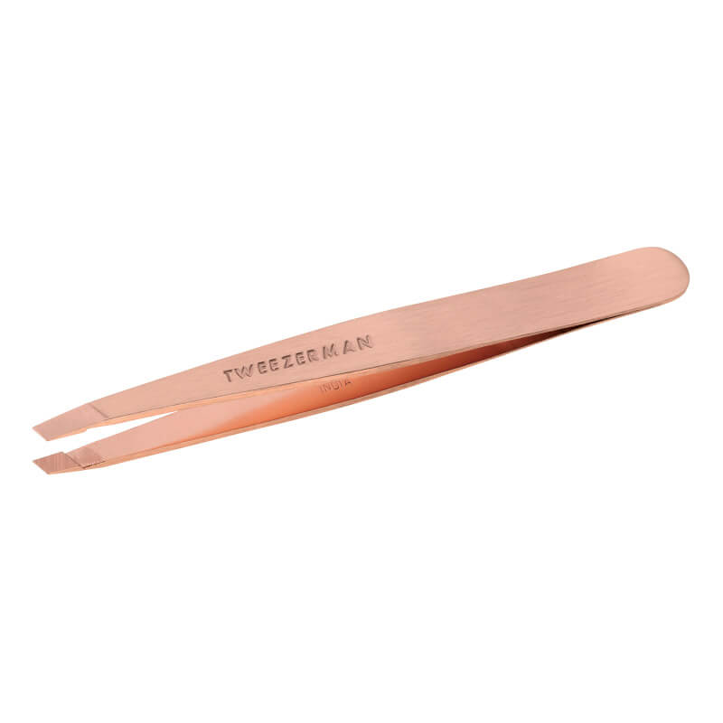 Tweezerman Rose Gold Slant Tweezer | Camera Ready Cosmetics